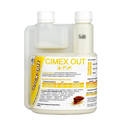 CIMEX-OUT 500 ml oprysk na pluskwy, pchły Zwalczanie szkodników